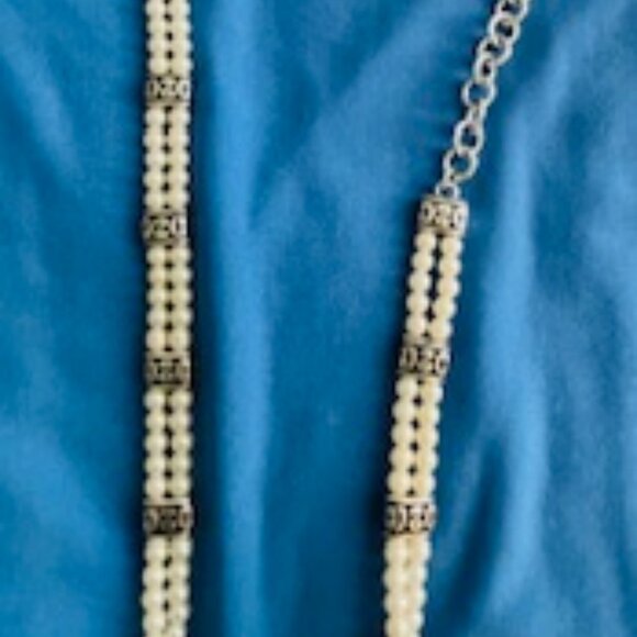 Brighton | Jewelry | Brighton Necklace With Double Strand Of Pearls And ...